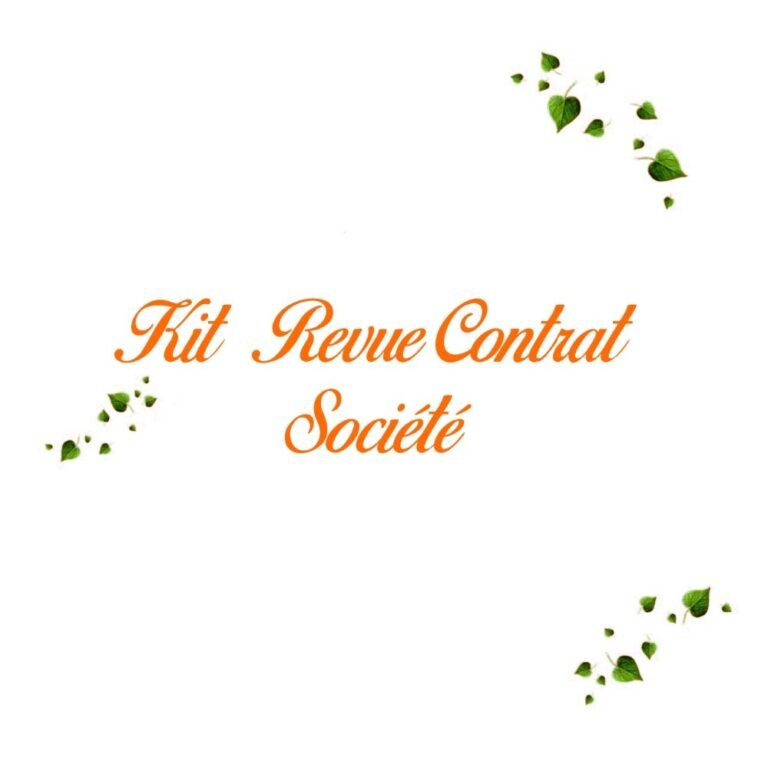 Kit Revue Contrat Société